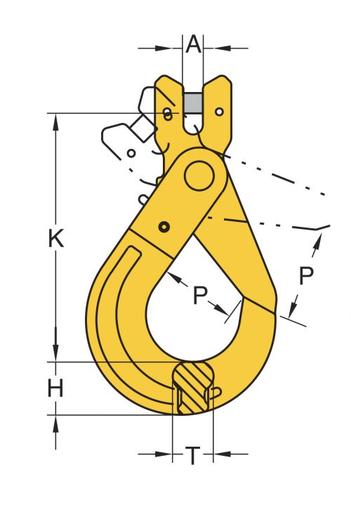 Grade 8 Clevis Self Locking Hook