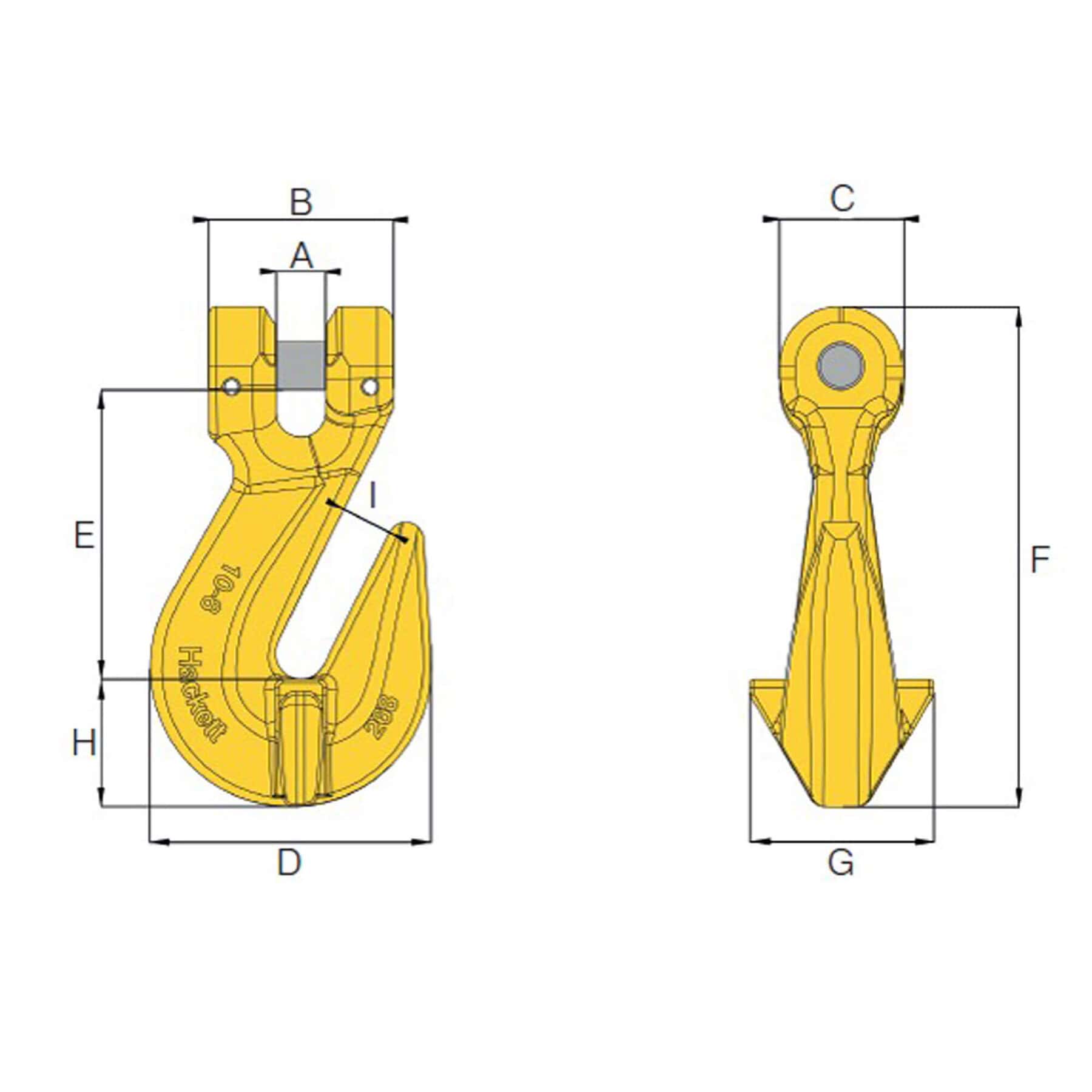 HACK8 Clevis Grab Hook | Robert Harwood Trading